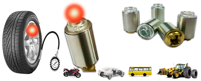 LED indicator TPMS valve cap - Totem Technology
